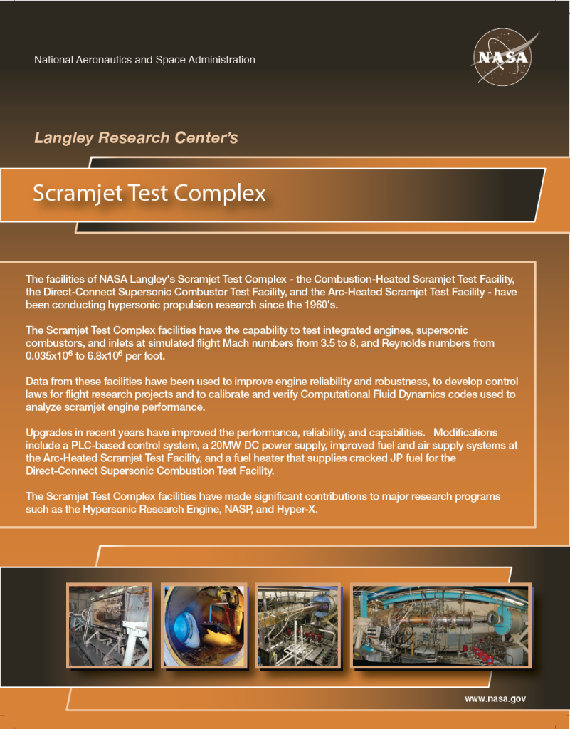 Supersonic Combustion Ramjet (Scramjet) Test Complex | Research Directorate